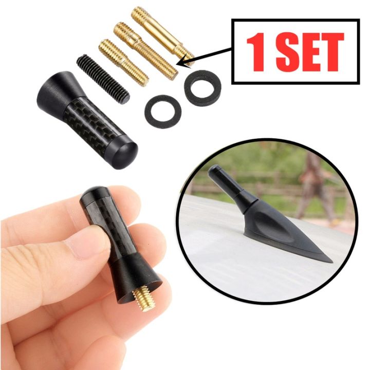 Universal Black Car Roof Antenna Carbon Fiber Short and long Auto Roof ...