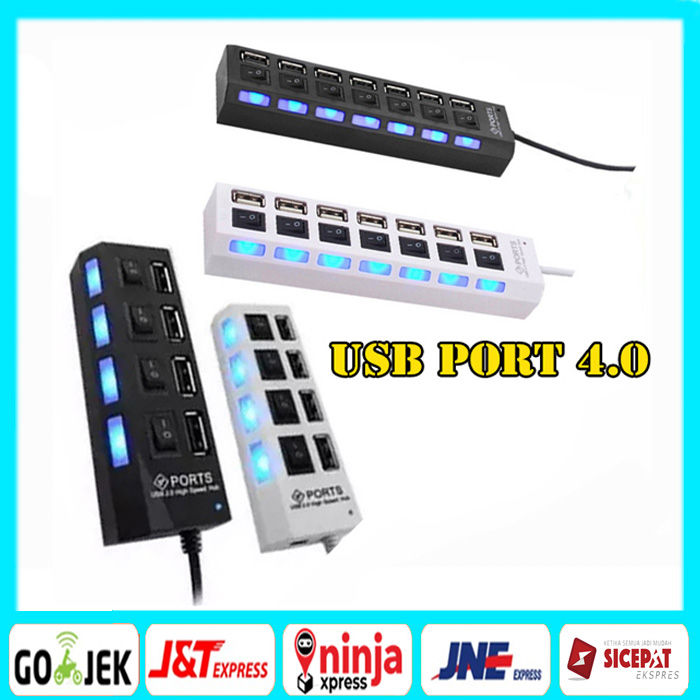 [ORIGINAL] USB HUB 7 PORT HIGH SPEED / USB HUB ON OFF 7 PORT / USB 2.0 ...