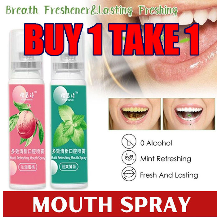 [YING MUSHI] -BUY1TAKE 1- Flavored Multi Refreshing Mouth Spray | Lazada PH