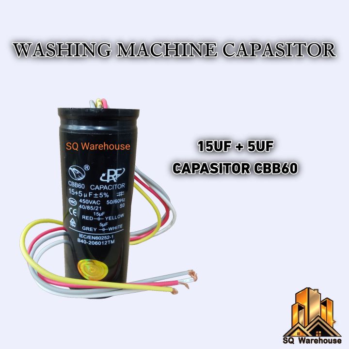 2 in 1 Capacitor =15uf + 5uf Capacitor CBB60 Capasitor Motor Kapasitor ...
