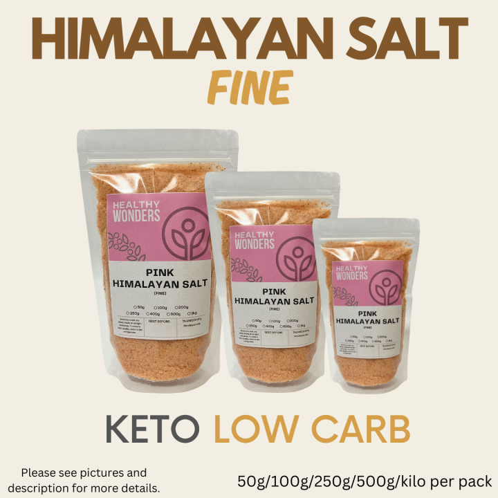 Himalayan Salt Pink - Fine Salt | Keto | Low Carb Approved | Diabetic ...