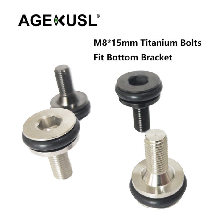 Bottom Bracket Bolts M8 15mm Titanium Screw Botls Nuts With Water ...
