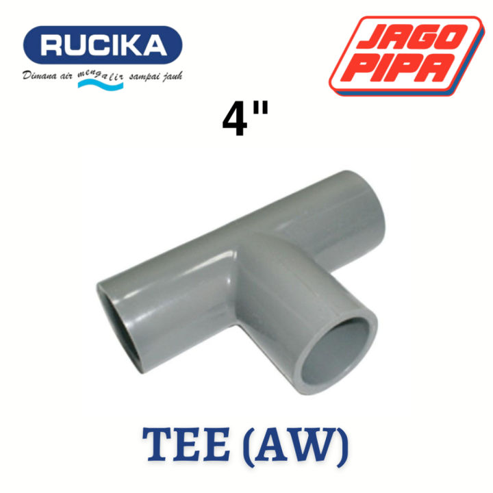 Rucika Tee AW 4 Inch T Cabang 3 Fitting PVC 4" | Lazada Indonesia