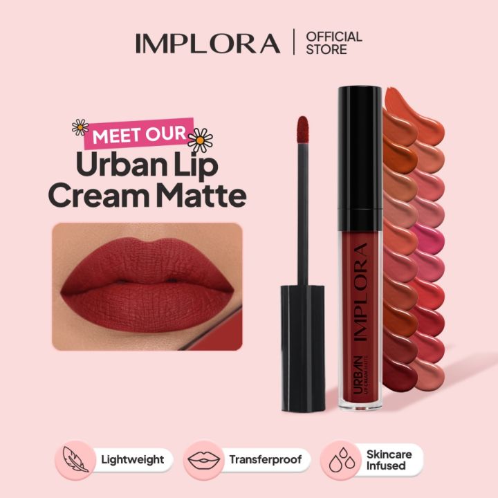 Implora Urban Lip Cream Matte Lipcream | Lazada Indonesia