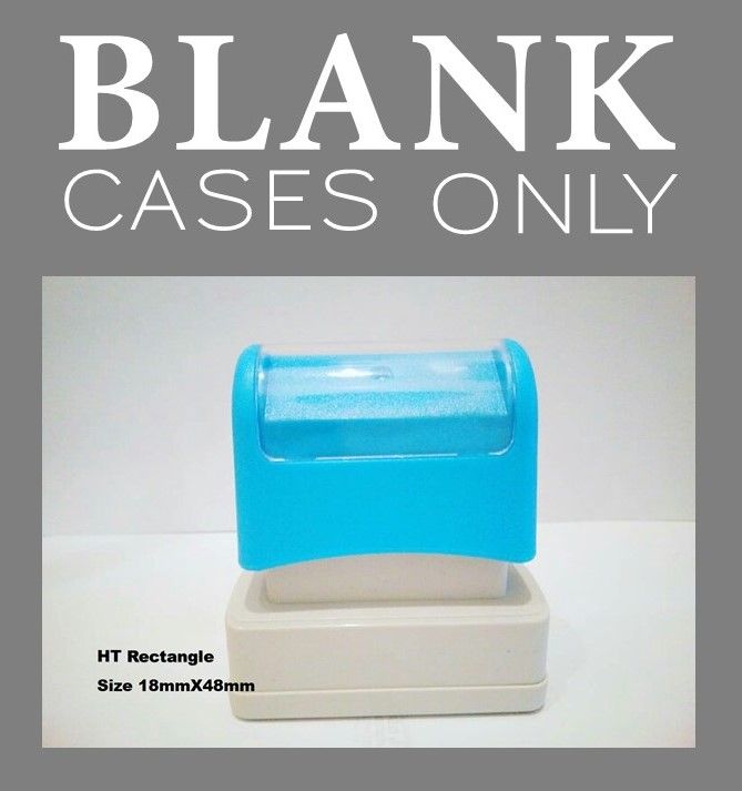 BLANK CASES ONLY HT Rectangle for self inking pre inked rubber flash ...
