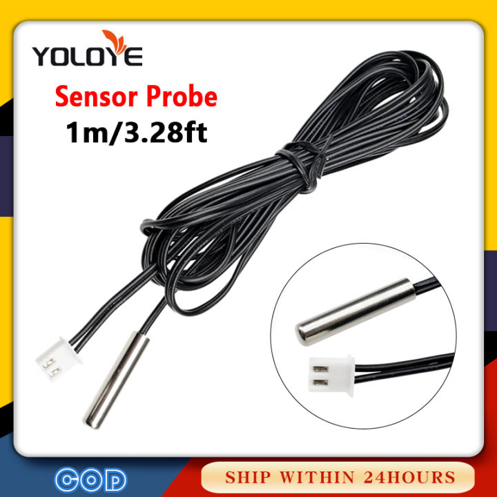 1 Meter Temperature Sensor Probe Stainless Steel NTC Waterproof Temp ...