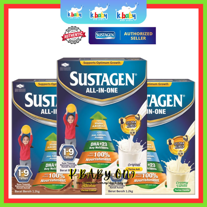 Sustagen All-In-One - (Original | Asli) / Vanila / (Chocolate | Coklat ...