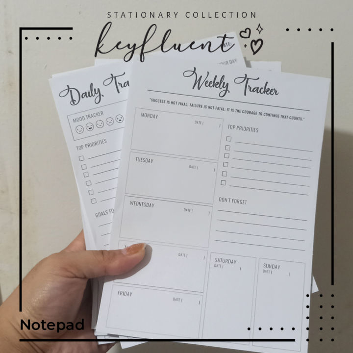 Affordable Daily / Weekly Task Tracker Notepad | Lazada PH