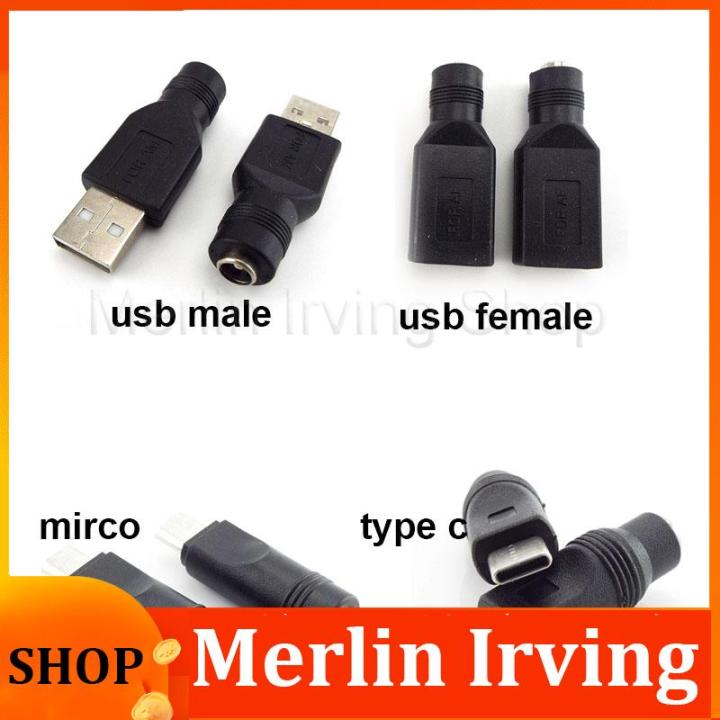 Merlin Irving Shop DC Female power Jack 5.5*2.1mm To USB 2.0 mirco type ...