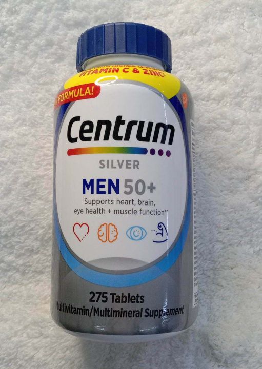 CENTRUM SILVER 275 TABLETS MULTIVITAMIN/MULTIMINERAL SUPPLEMENT MEN50 ...