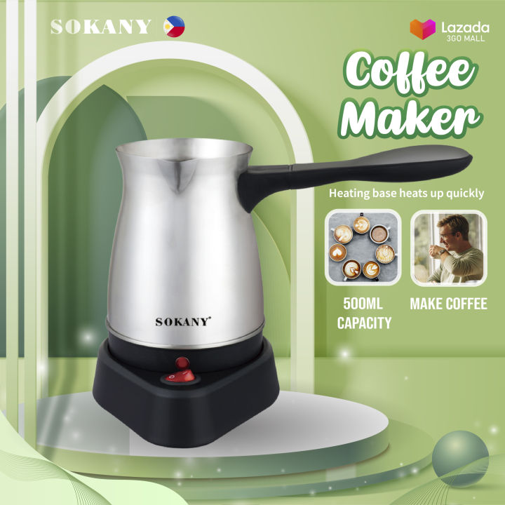 SK-214 500ml Stainless Steel Coffee Machine Greek Turkish Coffee Maker ...