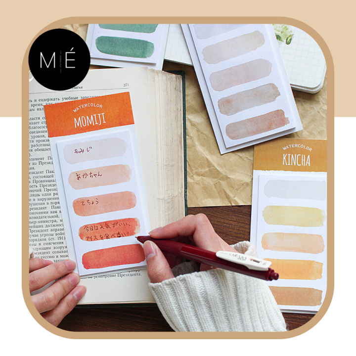 [HCM]Giấy note giấy ghi chú hình chữ nhật màu trơn Plain Color- M064 ...