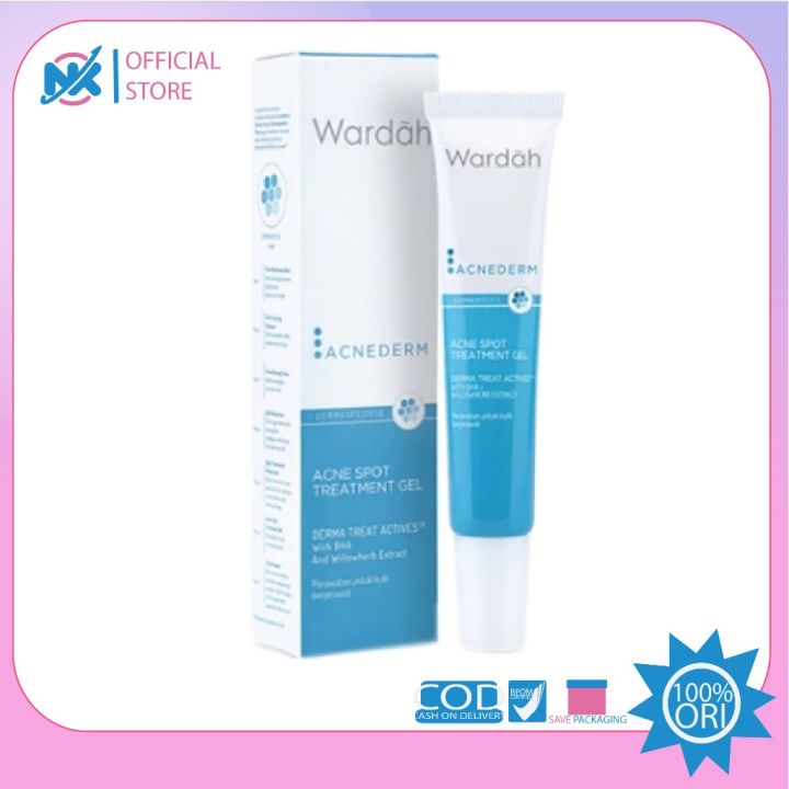 Wardah Acnederm Acne Spot Treatment Gel 15 ml | Lazada Indonesia