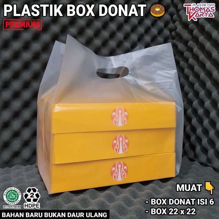 Kantong Plastik Dove 29x44 isi 50 Packaging Box Donat Isi 6/Nai box ...