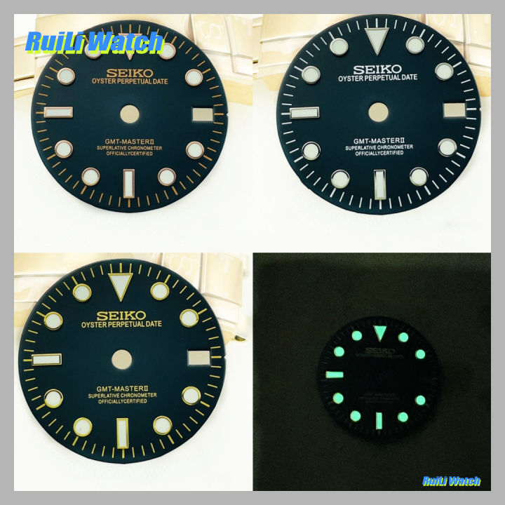 GMT NH34 dial diameter 28.5mm movement watch modified NH35 literal ...