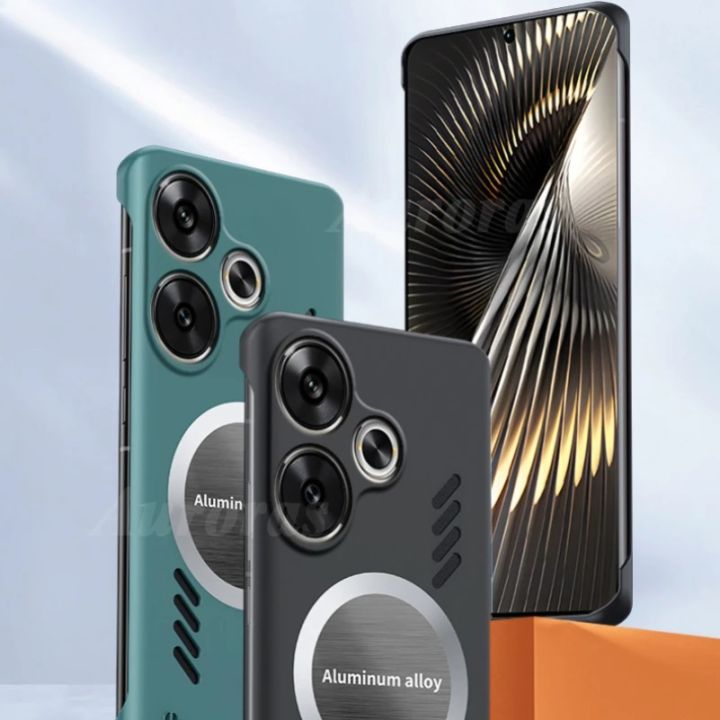 For Xiaomi Poco F6 F6Pro Case Ultra-Thin Frameless Heat Dissipation Car ...