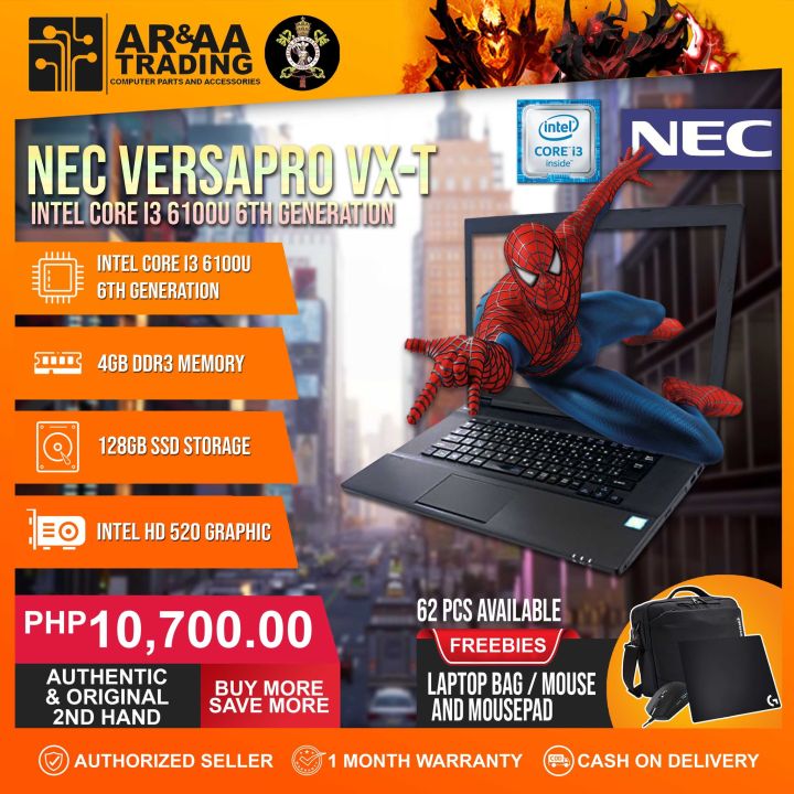 💻 Laptop NEC Versapro VX-T Intel Core i3 6100U 4GB DDR3 128GB SSD ...