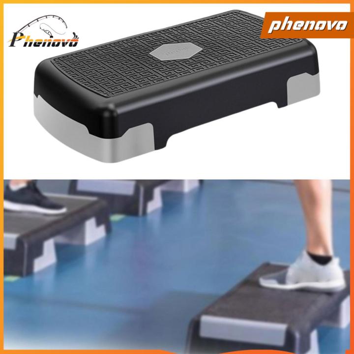 Phenovo Aerobic Exercise Step Platform Adjustable Height Portable Step ...