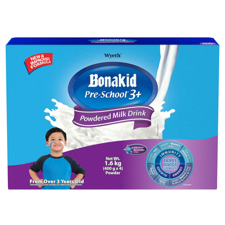 BONAKID PRE-SCHOOL® 3+ Stage 4 Powdered Milk Drink For Children Over 3 ...