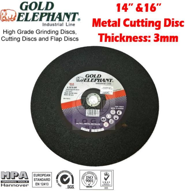 14'' 16'' CUTTING DISC GOLD ELEPHANT Metal Cutting Disc 14" (355mm) EMC ...