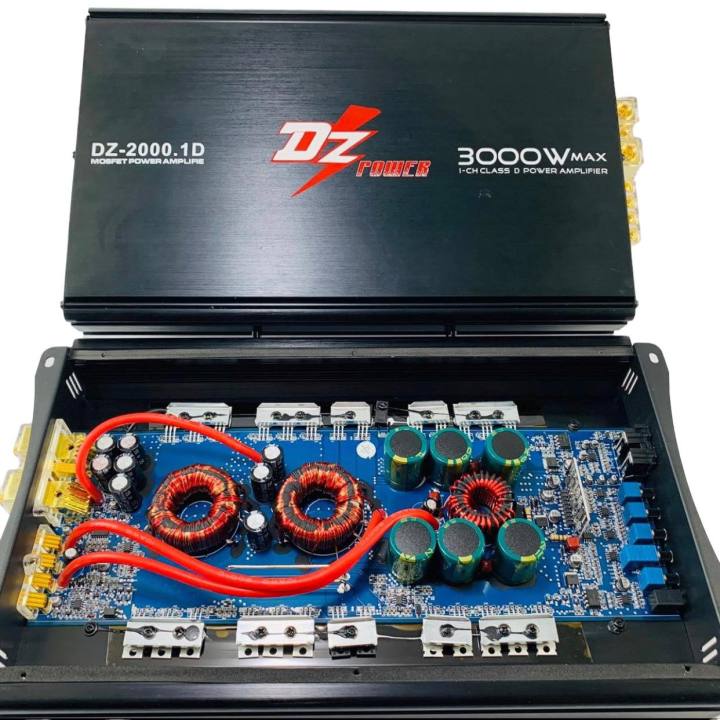 DZ-2000.1D 3000w พาวเวอร์แอมคลาสดี ขับเบส ขับ10”-12นิ้ว ได้สบาย ...