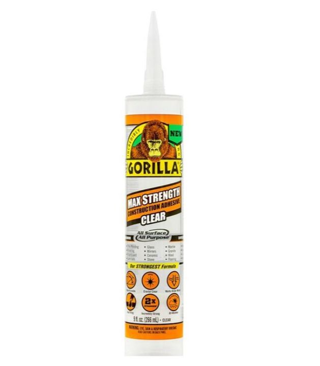 Gorilla Heavy Duty Max Strength Construction Adhesive Clear - 266mL ...