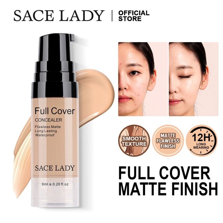 [On Sale]SACE LADY Full Cover Liquid Concealer Waterproof Matte Face ...