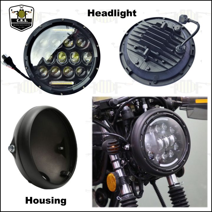 LED Headlight-Daymaker 7in Cafe racer and Scrambler parts | Lazada PH