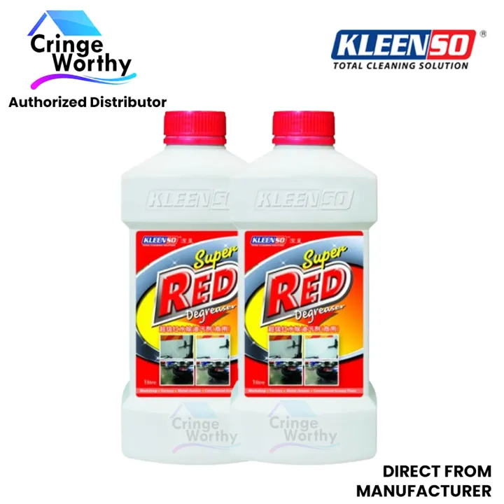 2x KLEENSO Super Red Degreaser 1 Litre | Lazada