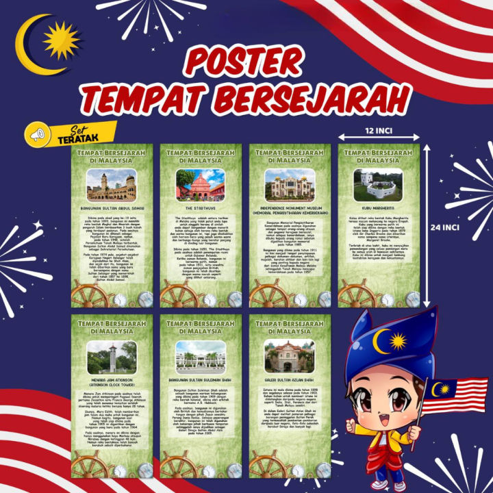 Poster of Historical Places in Malaysia / Poster Tempat Bersejarah di ...