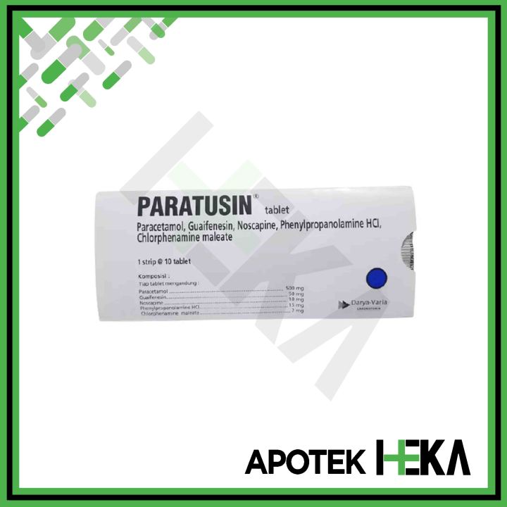 Paratusin Strip isi 10 Tablet - Meringankan Gejala Flu Demam | Lazada ...