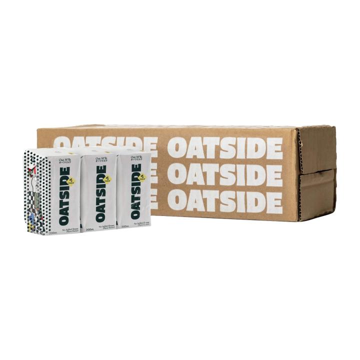 Oatside Barista Blend Original Oat Milk with Straws - Case (200ml x 24 ...