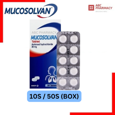 MUCOSOLVAN 30mg Tablet 10s / 50s (EXP06/27) (For Cough) | Lazada