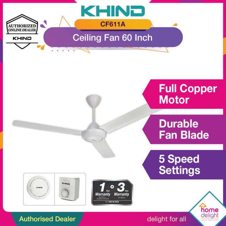 Khind Ceiling Fan 60 Inch [ CF611A / CF613A / CF618 / CF618B ...