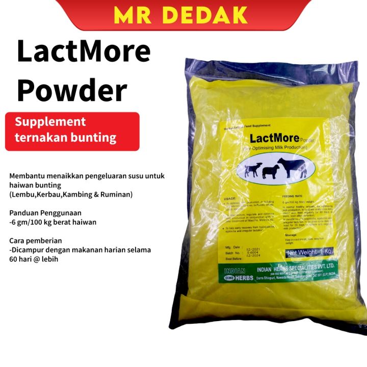 [Lactmore Powder] Supplement untuk ternakan susu/Penggalak susu haiwan ...