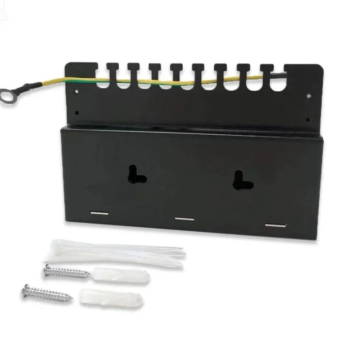 RJ45 Patch Panel 8/12 Ports Shielded Keystone Jack Sockets Desktop Wall ...