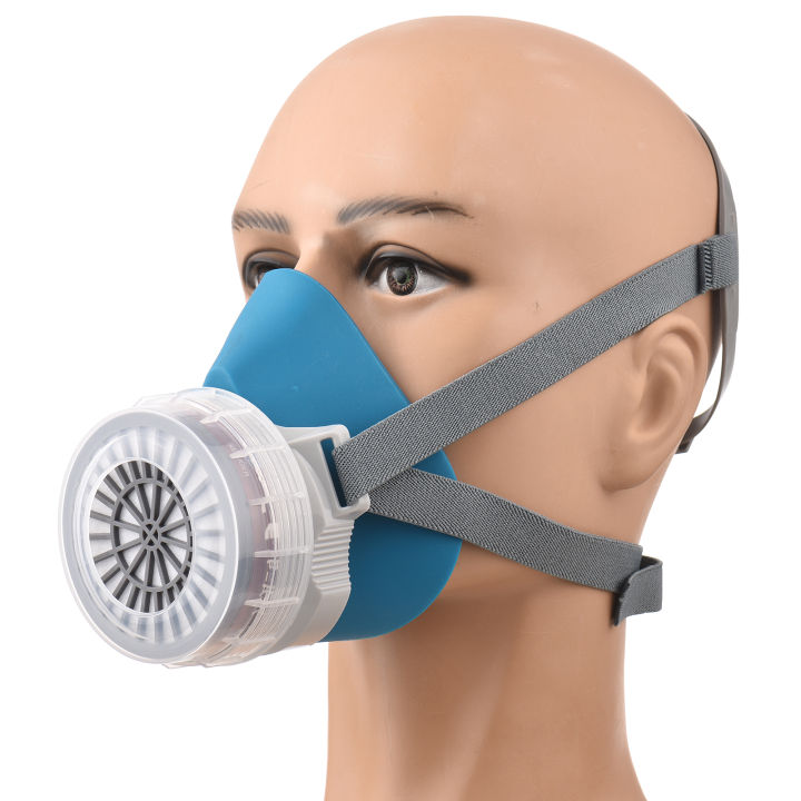 Reusable Respirator Half Facepiece Gas Mask Breathing Protection ...