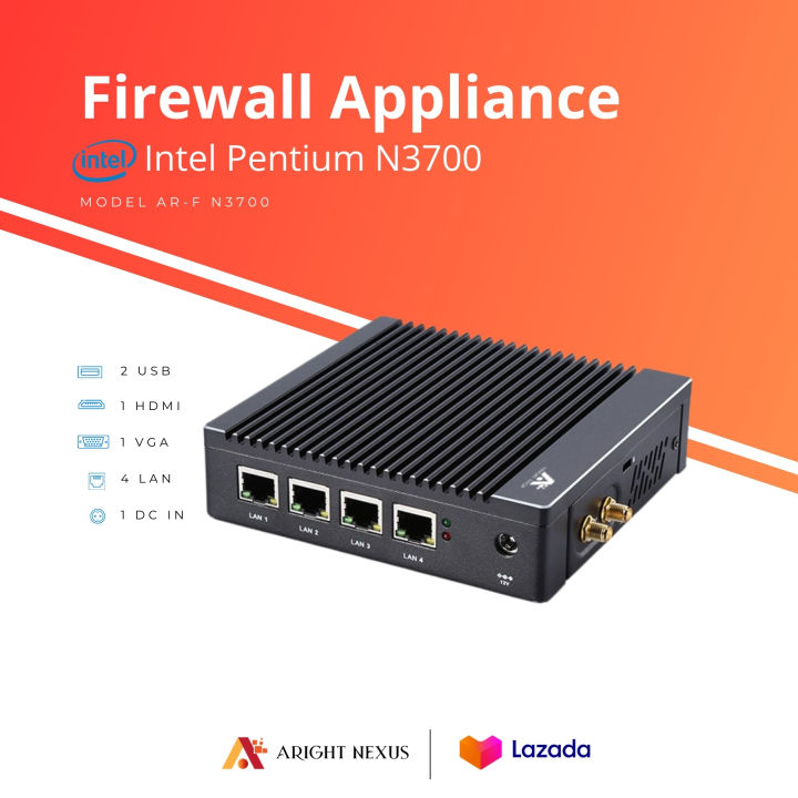 Aright Nexus Industrial Firewall Appliance Mini PC Intel Pentium N3700 ...