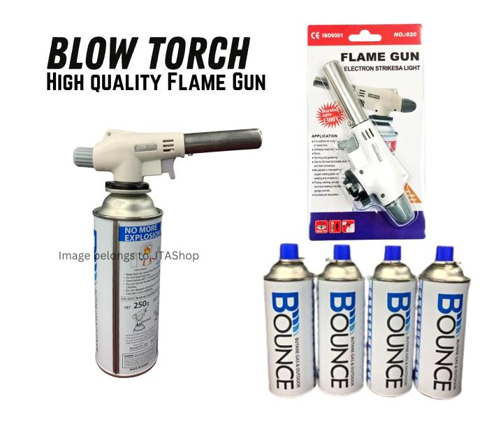 Flame Gun Auto Ignition with Bounce Butane Gas 250g | Lazada PH