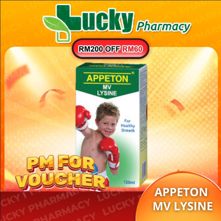 APPETON MULTIVITAMIN LYSINE - SYRUP (120ML) | Lazada