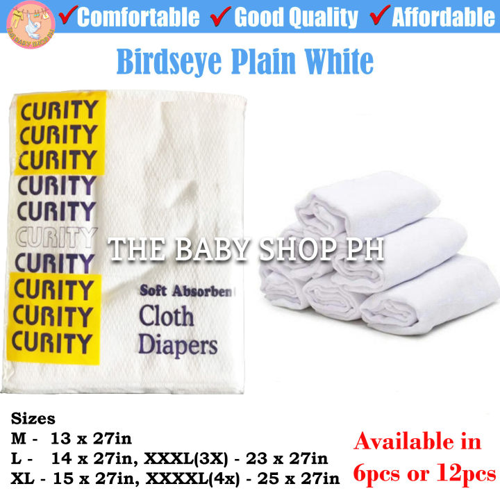 THEBABYSHOPPH 6pcs 12pcs Curity Birdseye Lampin Cotton for Newborn Baby ...