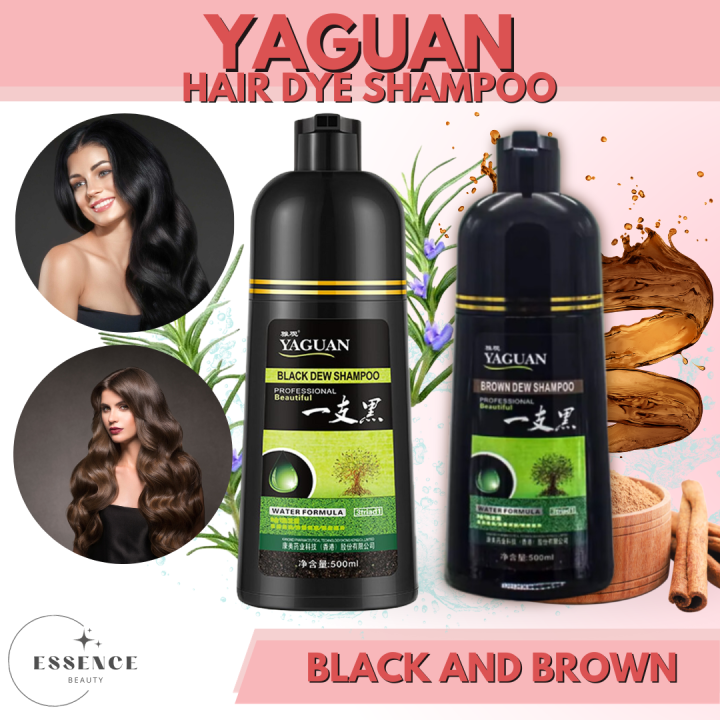 Authentic Black Dew Shampoo Herbal Hair Dye shampoo White Hair into ...