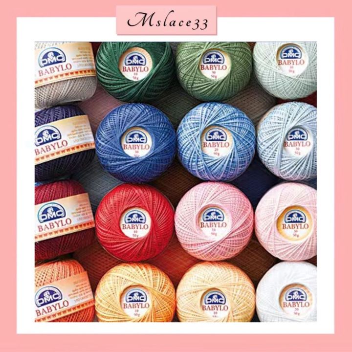 DMC Babylo Art Crochet Yarn Lace Thread size10 50gm | Crochet Thread ...