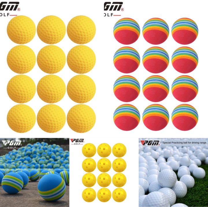 12 Pcs ลูกกอล์ฟ PGM ลูกกอล์ฟฝึกซ้อมในที่ร่ม (Q003-Q007-Q008-Q009) PGM Golf Ball 12 ลูก | Lazada ...