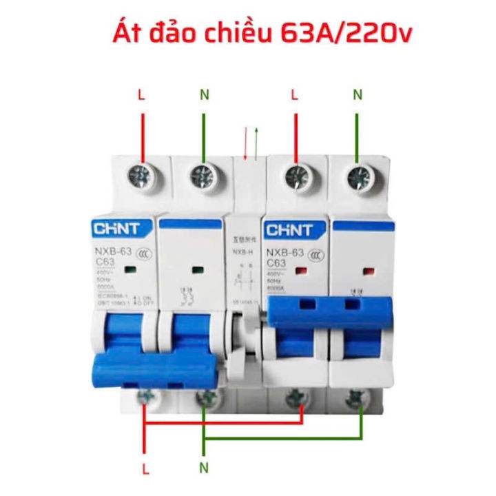 CB đảo chiều 1 PHA 3 PHA 63A CHINT CHÍNH HÃNG LOẠI 1 Bảo Hành 5 Năm | Lazada.vn