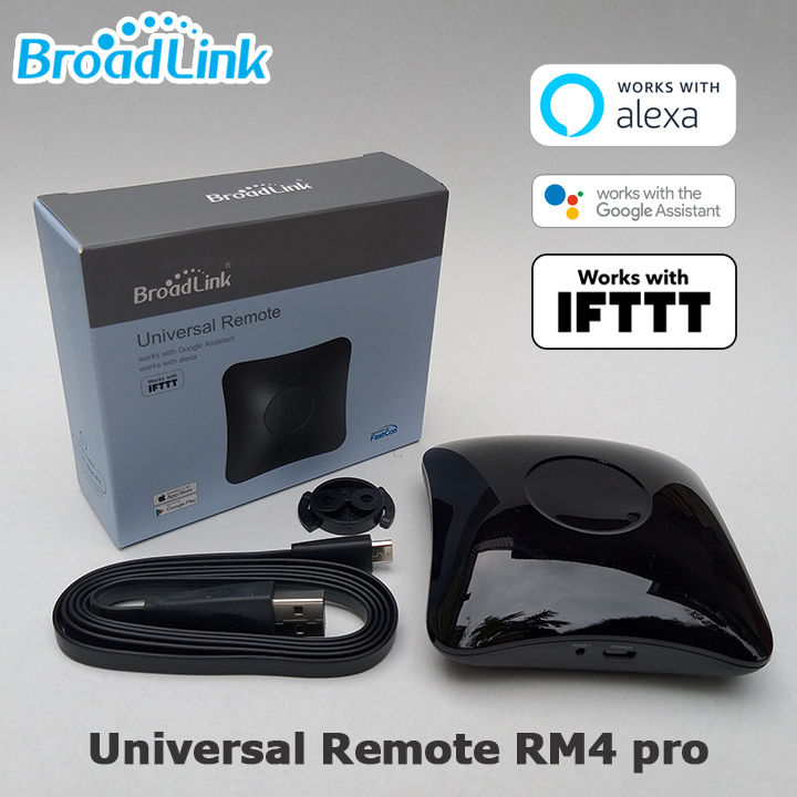 Bộ trung tâm điều khiển từ xa Broadlink RM4 PRO và cảm biến nhiệt độ độ ...