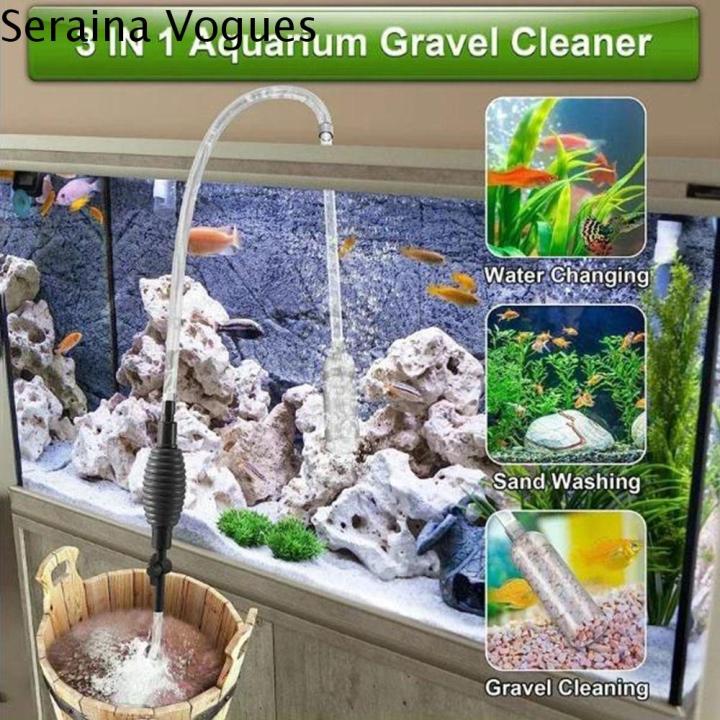 SERAINA Handheld Fish Tank Water Changer Semi-Automatic Extension Tube ...