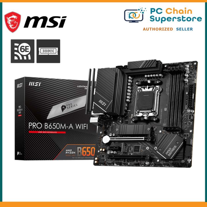 MSI PRO B650M-A WIFI AM5 DDR5 B650 mATX Motherboard | Lazada PH