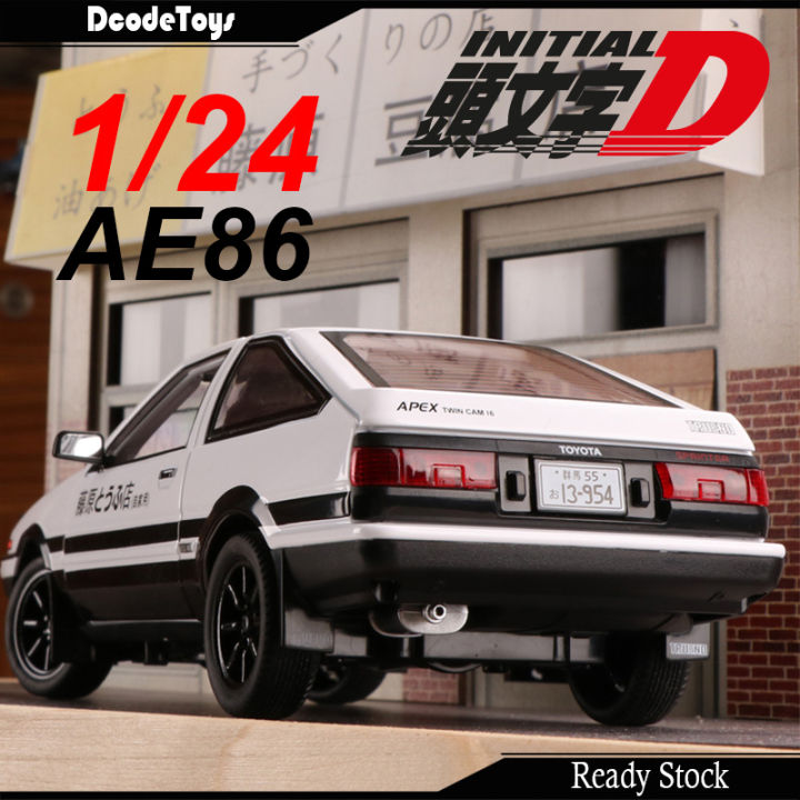 Toyota AE86 Trueno 1/24 Initial D die-cast model collection 头文字D 1:24 ...
