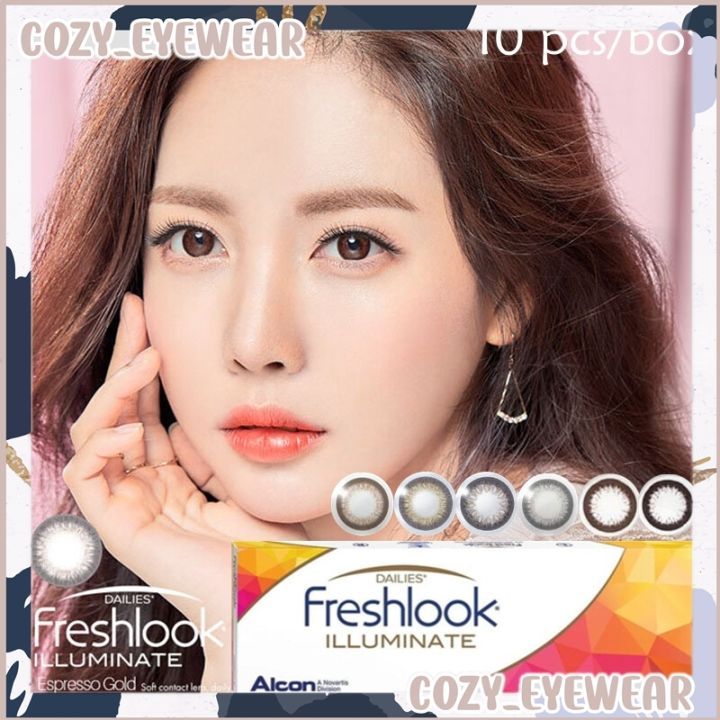 (NEW) FreshLook Illuminate Daily Disposable Color 10Pcs Cosmetic Colour ...